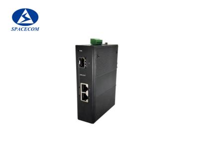 China Industrial Media Converter 2x10/100Base-T 1x100Base-X SFP IPv6 9-56V DC for sale