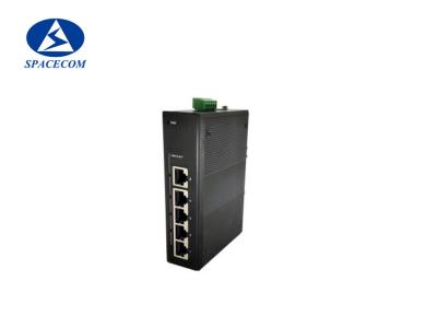 China Industrial Media Converter 5x10/100Base-T with Overload Protection DC 9-56V for sale