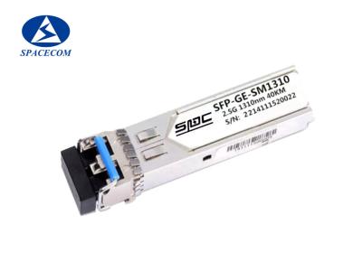 China 2.5Gbps SFP 1310nm 40km Optical Transceiver Single Power Supply 3.3V LC DDM for sale