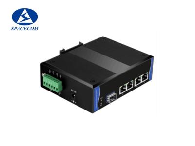 China Gigabit PoE Industrial Switch 4x10/100/1000Base-T 1x100/1000Base-X SFP 4xPoE 9-56V DC for sale