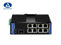 China 8 Port Gigabit PoE Industrial Switch 8x10/100/1000Base-T 1x SFP 30W for sale