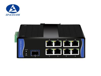 China 8 Port Gigabit PoE Industrial Switch 8x10/100/1000Base-T 1x SFP 30W for sale