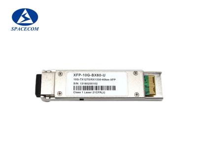 China 10G XFP BIDI 60km 1270nm 1330nm Fiber Transceiver SMF LC DDM for sale
