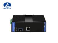 China Gigabit Industrial Media Converter 1x10/100/1000Base-T 1x1000Base-X SFP 9-56VDC for sale
