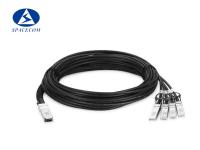 China 40G QSFP+ to 4x10G SFP+ Passive Copper DAC Breakout Cable 3m 40Gbps for sale