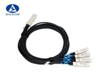 China QSFP28 To 4xSFP28 100g DAC Direct Attach Cable , 1M Passive Copper Cable for sale