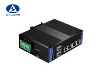 China Gigabit DIN Rail PoE Switch 4 Port 10/100/1000Base-T 2 Port SFP 30W for sale
