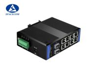 China Gigabit Industrial Switch 8x10/100Base-T 2x1000Base-X SFP -40 to 75C for sale