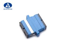 China SC PC Duplex Fiber Optic Adapter Separated Design With Shutter Low Insertion Loss 0.2dB for sale