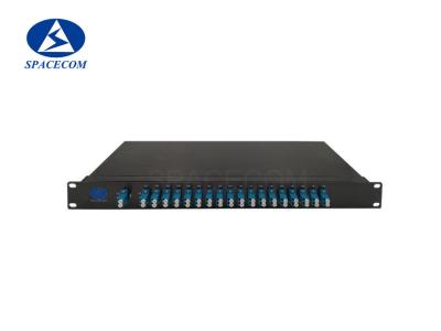 China 1RU Rackmount DWDM MUX DMUX 18 Channel 100GHz Low Insertion Loss for sale