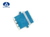 China LC PC Fiber Optic Adapter Duplex 4 Cores One Body with Shutter Low Insertion Loss ≤0.2dB for sale