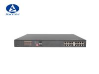 China 16 Port Gigabit Managed PoE Switch 250W 2 SFP Slots 802.3af at for sale