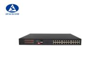 China 24 Port Gigabit PoE Switch 250M Transmission 2x SFP 802.3af at 350W for sale