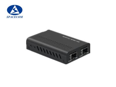 China Mini Gigabit Fiber to Fiber Converter SFP to SFP 100Mbps to 1250Mbps for sale