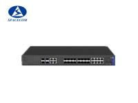 China 24 Port Gigabit Industrial PoE Switch 802.3af 30W per Port 9-56V DC for sale