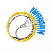 China 12F Optical Fiber Pigtail ,12 core Fiber Cable Patch Cord 1m sc lc for sale