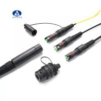 China IP67 Waterproof Fiber Optic Connector , Singlemode FTTA Pigtail Jumper Wire for sale