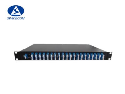 China 1RU Rackmount 32 Channel DWDM Mux Demux SMF-28e 100GHz Low Insertion Loss for sale
