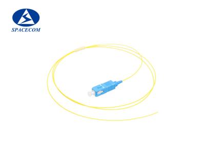China 0.9mm Simplex Optical Fiber Pigtail 1M SC/UPC Singlemode G652D for sale
