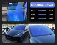 China GOODCARWAY CR-80BL Blue Chameleon Window Film | 81% VLT 99% UVR 75% IRR car window sun film for sale