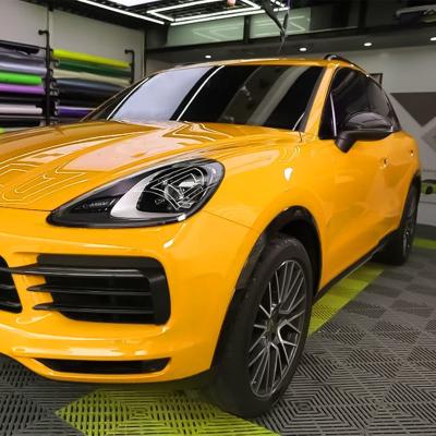 China 6.5mil TPU Sunflower Yellow Color PPF 1.52m X 15m Color Auto Paint Protection Film for sale