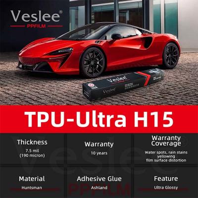 China Top Qulaity TPU UltraH15 ppf films Ultra Hydrophobicity Skin Feeling for Car body Self Healing Car Paint Protection Film for sale