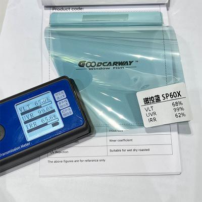China Blue Sputter Car Window Film 99% UVR 62% IRR High Clarity Solar Tint car window darkening film 68% VLT for sale