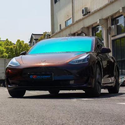 China 60Inch*100ft Chameleon Window Film VLT 15% 35% 50% 60% 75% 80% Car Chameleon Window Tint Film Self Adhesive Solar Tint Film for sale