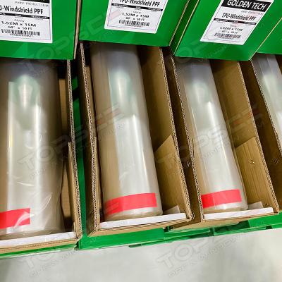 China 7mil TPU Windshield PPF Anti-Crack High Clarity Protective Glass Film for sale