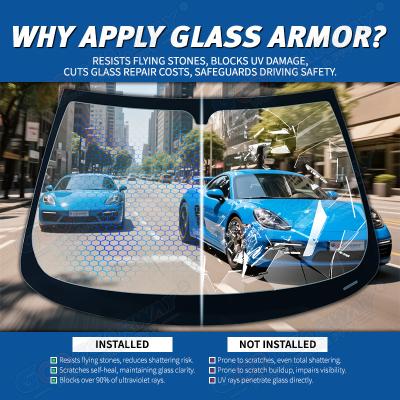 China 7mil TPU Windshield PPF Film Anti-Stone Impact Clear Shield for Car Glass for sale