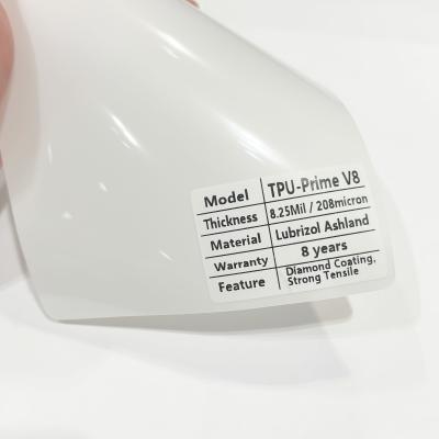 China TPU-Prime V8 8.5mil TPU Car Film Embedded Diamond Coating Super Stretch for sale