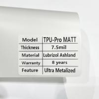 China TPU-Pro MATT PPF 7.5mil Lubrizol Ashland, 8-Year Warranty Ultra Metalized Matte Paint Protection Film for sale