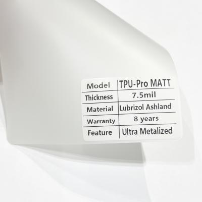 China TPU-Pro MATT PPF 7.5mil Lubrizol Ashland 8-Year Warranty Ultra Matte PPF for sale