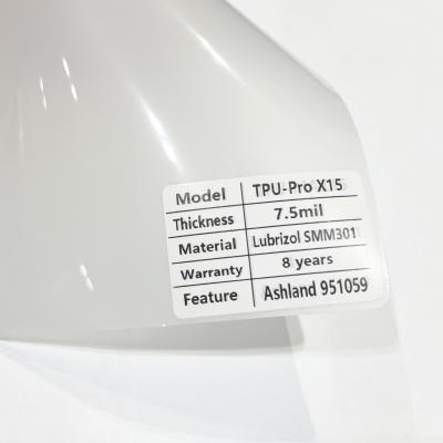 China TPU-PRO X15 7.5Mil Premium Grade Car PPF High Performance Hot Sale for sale