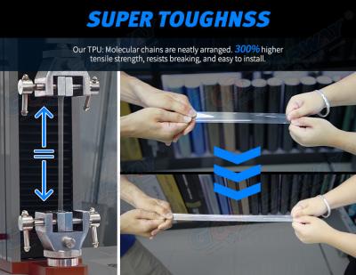 China Hard Coating 190 Microns TPU Car Protection Film Weather Fastness Anti Yellowing for sale