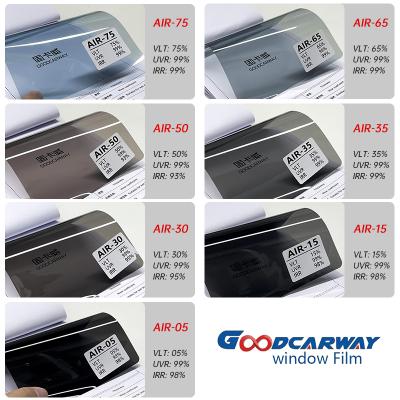 China VLT 75% HD Nano Ceramic High Heat Insulation 2mil Automotive Window Film For Winshield for sale