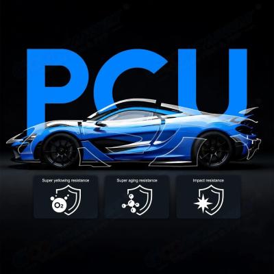 China PCU Paint Protection Film 9mil High Gloss Self-Healing Car Wrap 15-Year Warranty for sale