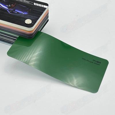 China Onium Green TPU Color PPF Solid Pigment Paint Protection Film for Auto Wrap for sale