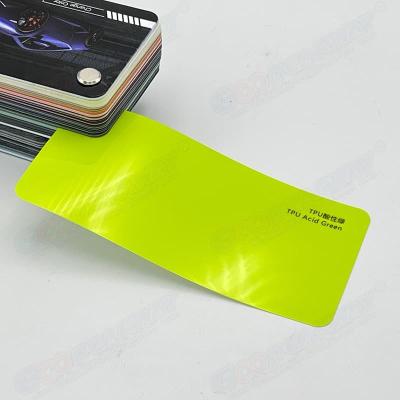 China Acid Green TPU Color PPF High Visibility Paint Protection Film for Cars for sale