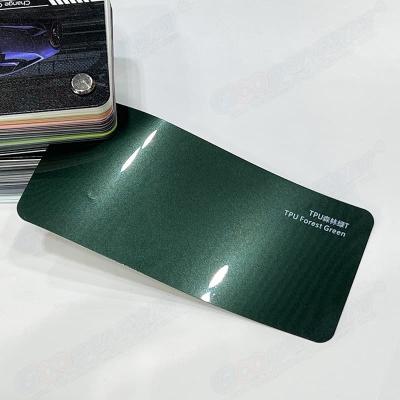 China Forest Green TPU Color Paint Protection Film Glossy Self Healing TPU Color PPF for Vehicle Wrap for sale