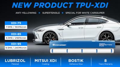 China TPU-XDI 7.5/8.5/9.5mil Paint Protection Film Anti-Yellowing Super Tensile Clear PPF for sale