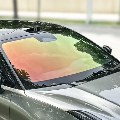 China GOODCARWAY Yellow-Green Chameleon Window Film 19% VLT All Vehicle Windows Applicable for sale