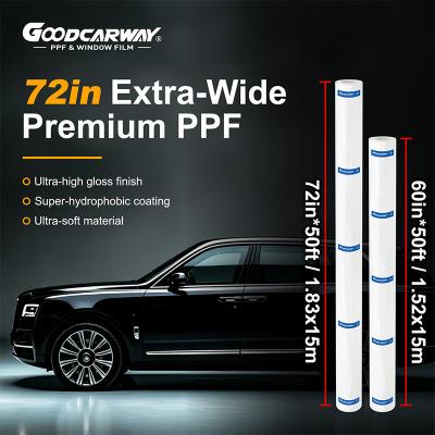 China 72 inch TPU PPF with Super Hydrophobic Coating, Self-Cleaning Paint Protection Film for sale