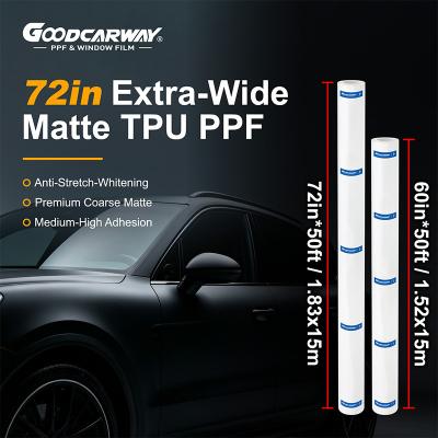 China 72inch Matte TPU PPF No Stretch Whitening, Anti-Blanching Paint Protection Film for sale