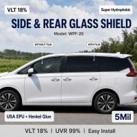 China EPU Glass Armor Side Rear Window Tint 5mil VLT 18% Deep Tint UVR99% China Factory for sale