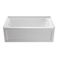 China CUPC Acrylic Skirt Bathtub 3 Sided JND-AT1585 Comfortable Backrest for sale