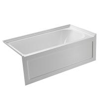 China CUPC Acrylic Skirt Bathtub 3 Sided JND-AT1585 Comfortable Backrest for sale