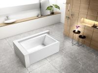 China High Gloss Acrylic Skirt Bathtub JNDAPR-DT2582 Alkali Free Pure Sanitary Grade for sale