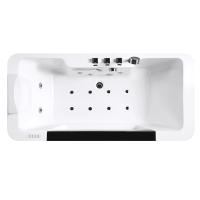 China LED Light Acrylic Massage Bathtub Sanitary Grade M1781-D 1700×800×600mm for sale