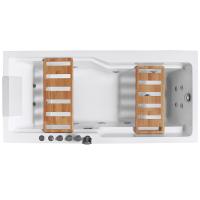 China Whirlpool Acrylic Massage Bathtub M1785-L 3C Certificate 1725×805×620mm for sale